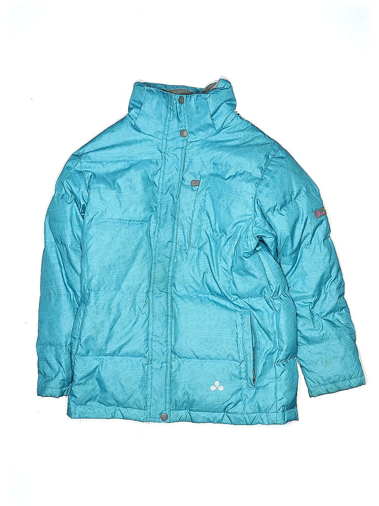 Assorted Brands 100% Polyester Solid Blue Snow Jacket Size 8 (big kids ...