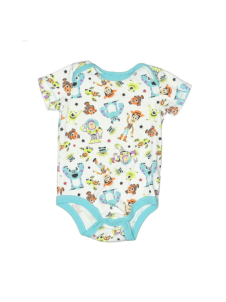 Disney Baby Print White Short Sleeve Onesie 9-12 MO / 12 MO - 14% off ...