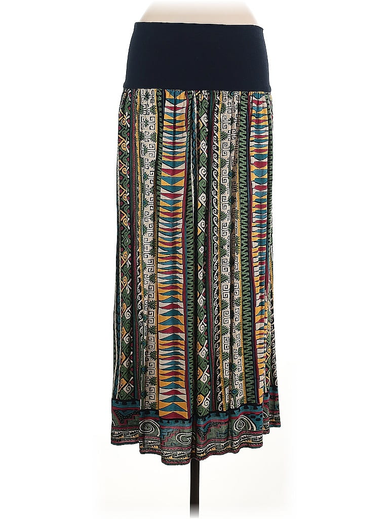 Angie 100% Rayon Print Black Casual Skirt Size M - 60% off | ThredUp