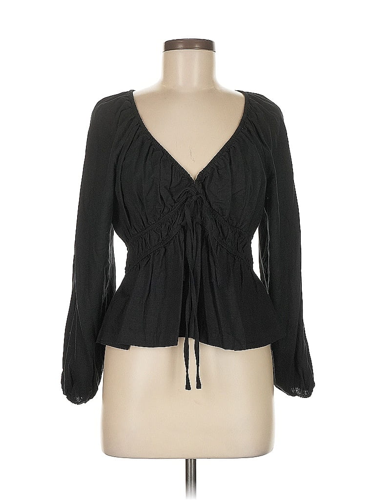 Universal Thread Black Long Sleeve Blouse Size M - 32% off | ThredUp