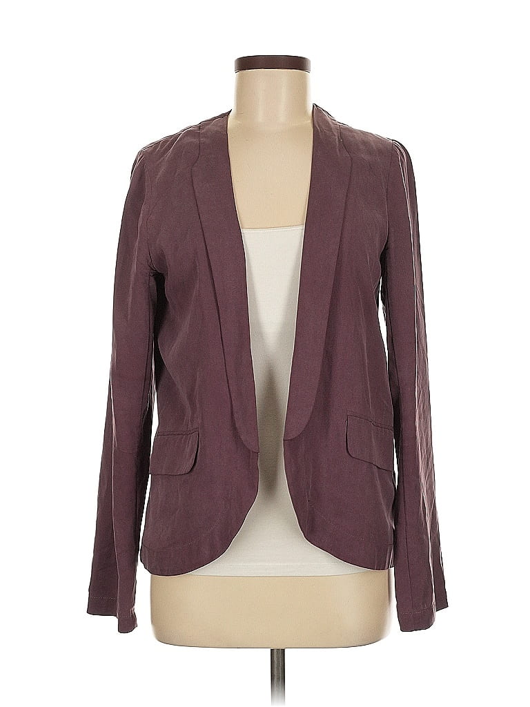 Elevenses Burgundy Blazer Size 6 - 74% off | ThredUp