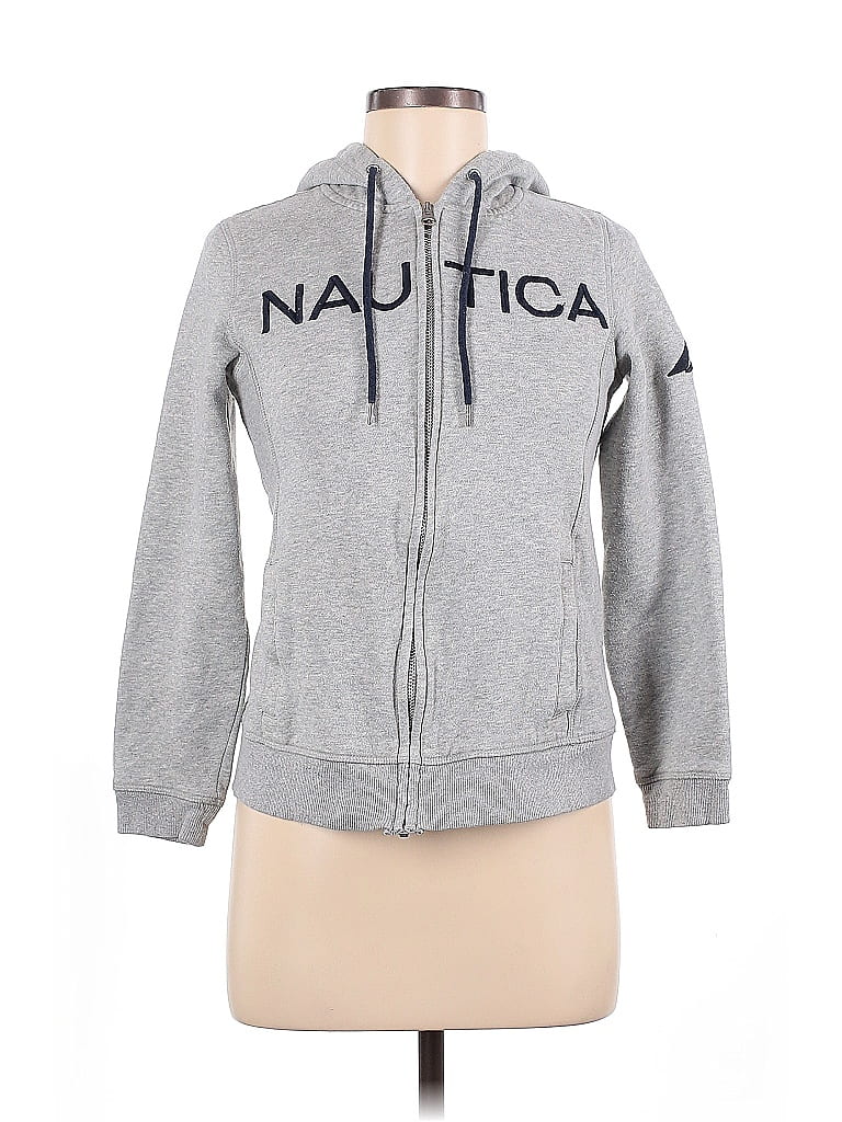 Nautica Gray Zip Up Hoodie Size S - 62% off | ThredUp