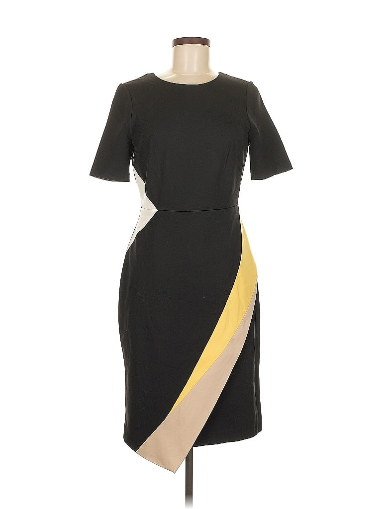 White House Black Market Color Block Black Cocktail Dress Size 6 ...