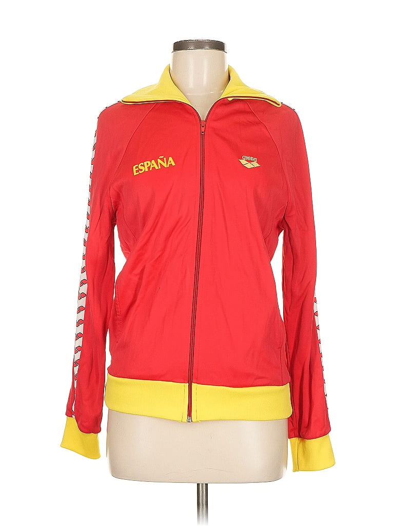 Arena 100% Polyamide Red Track Jacket Size M - 68% off | ThredUp