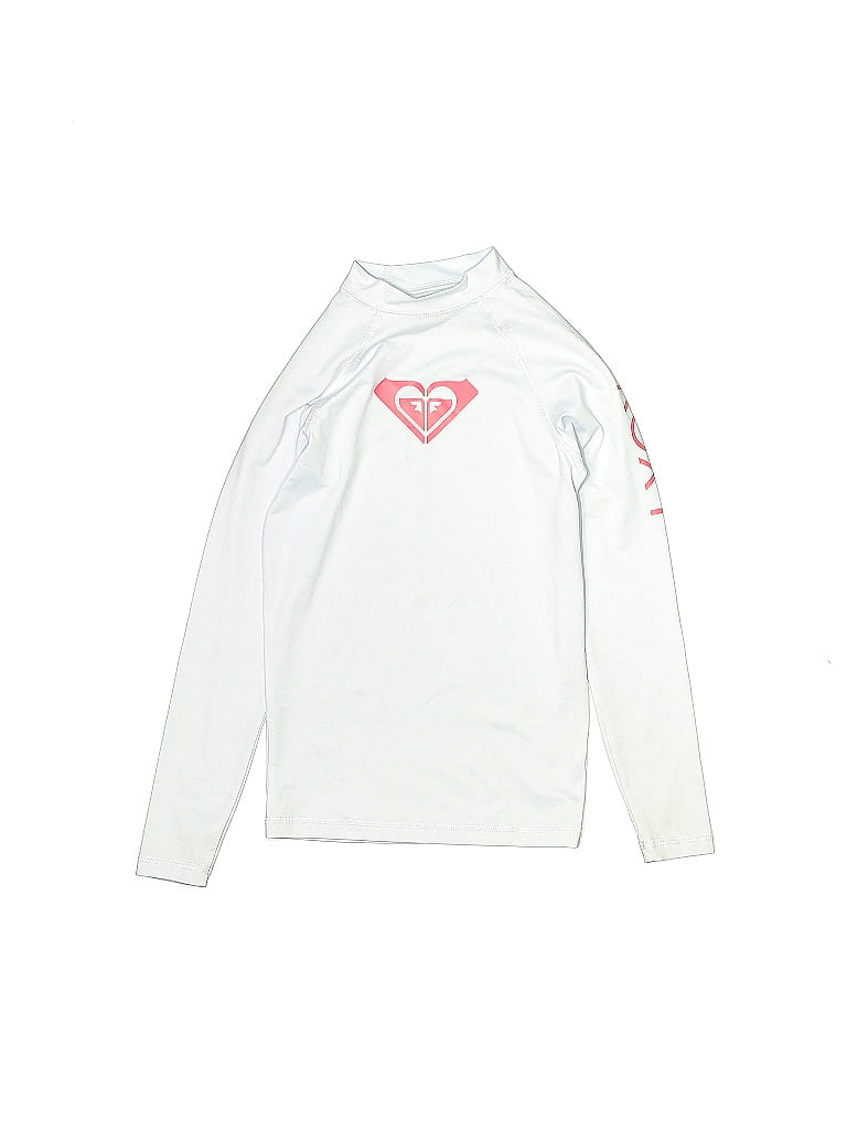 Roxy White Rash Guard Size 12 (big kids) - 61% off | ThredUp