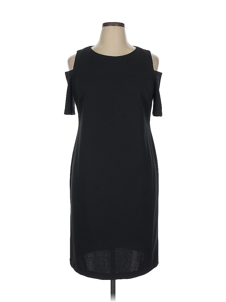 AB Studio Solid Black Cocktail Dress Size XL - 31% off | ThredUp