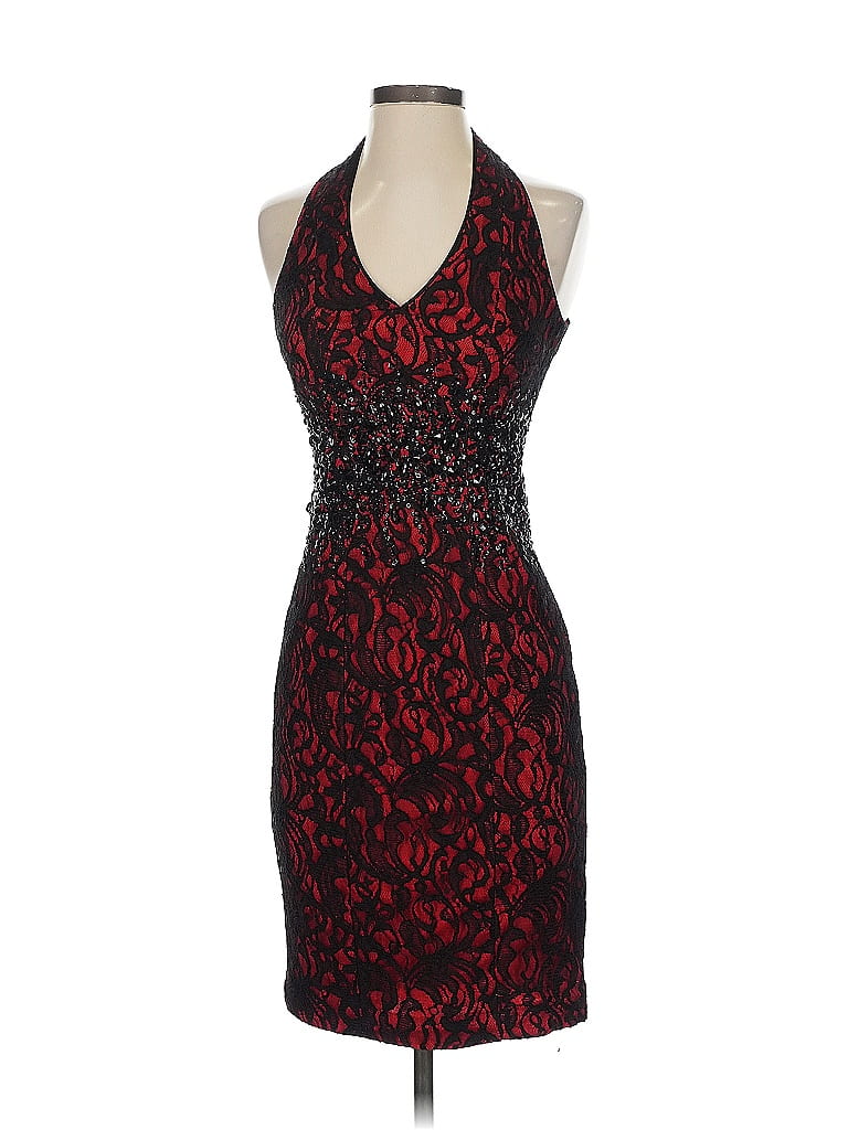 Cache Animal Print Red Cocktail Dress Size 0 - 20% off | ThredUp