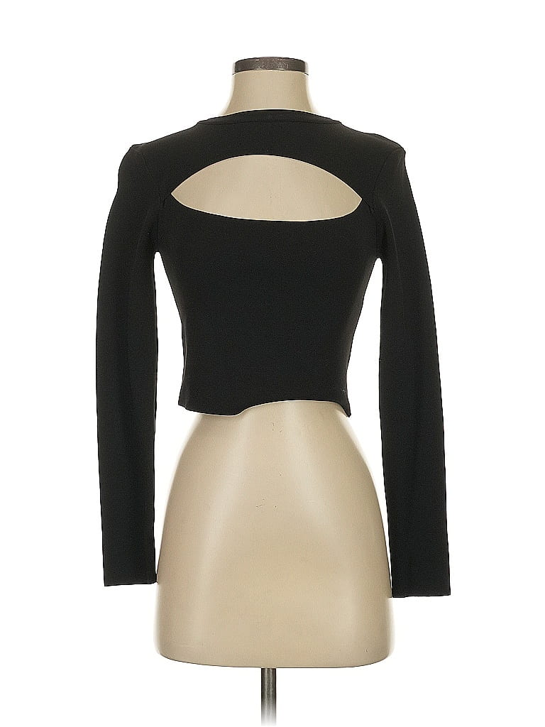 Zara 100% Polyamide Black Long Sleeve Top Size S - 52% off | ThredUp