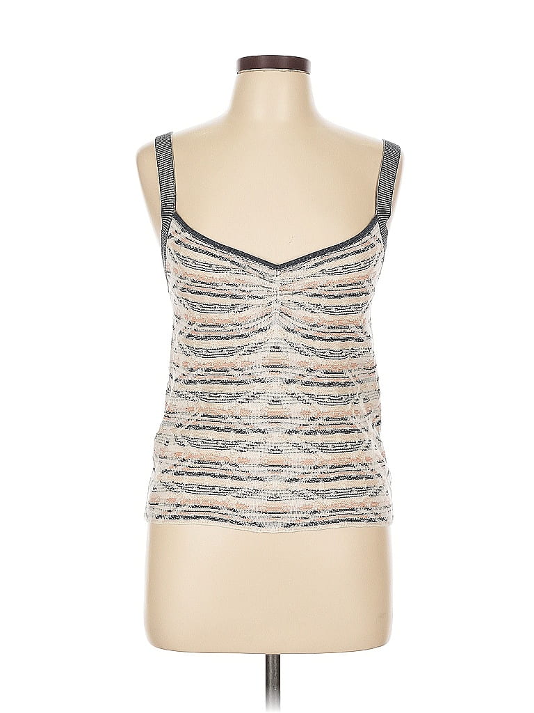 Hem & Thread 100% Cotton Silver Tank Top Size L - 53% off | ThredUp