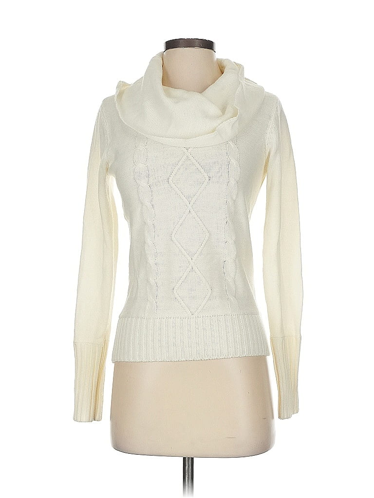 Covington 100% Acrylic Ivory Turtleneck Sweater Size S - 58% off | ThredUp