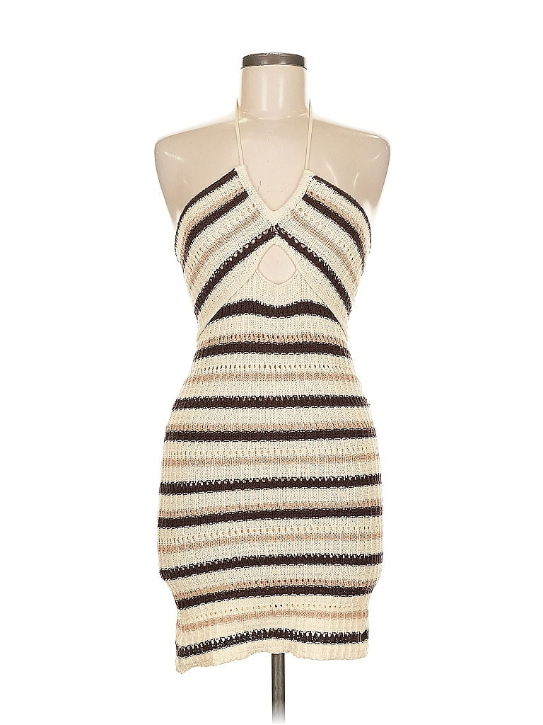 Gab & Kate Stripes Ivory Cocktail Dress Size S - 71% off | ThredUp