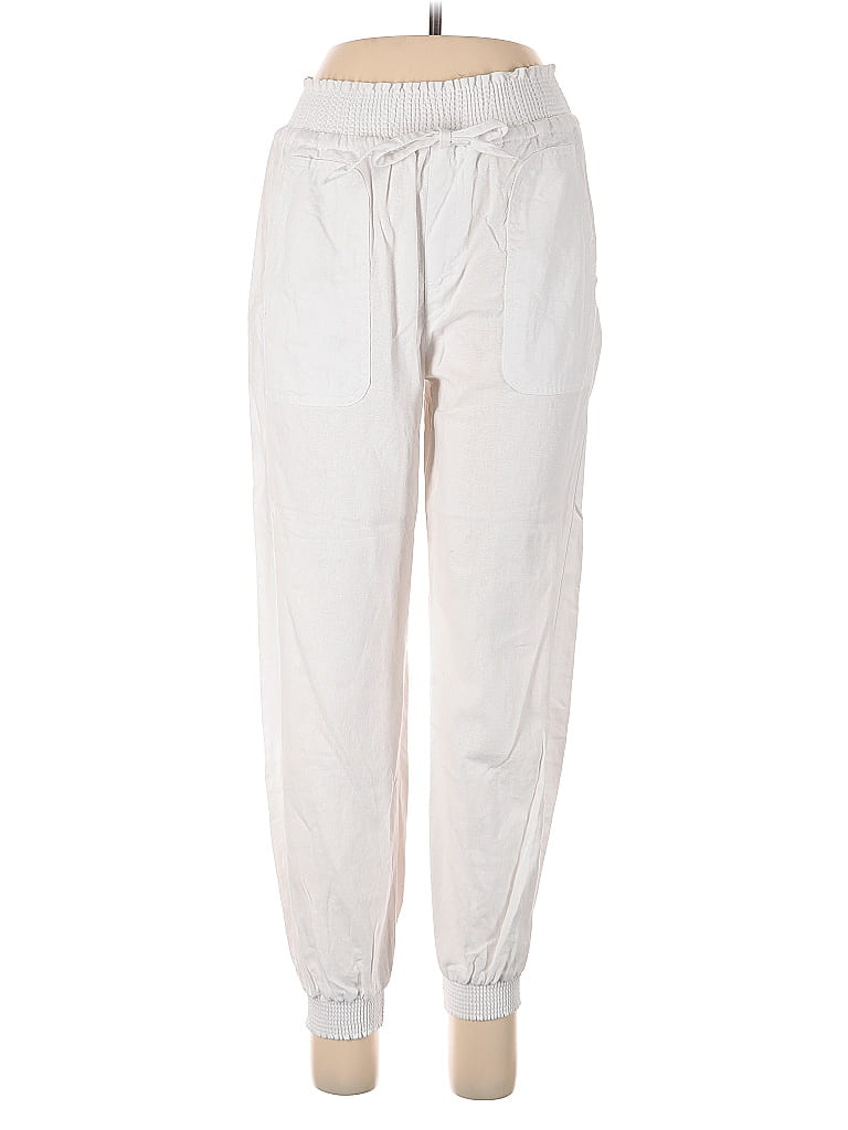 Love Tree Ivory Linen Pants Size M - 50% off | ThredUp