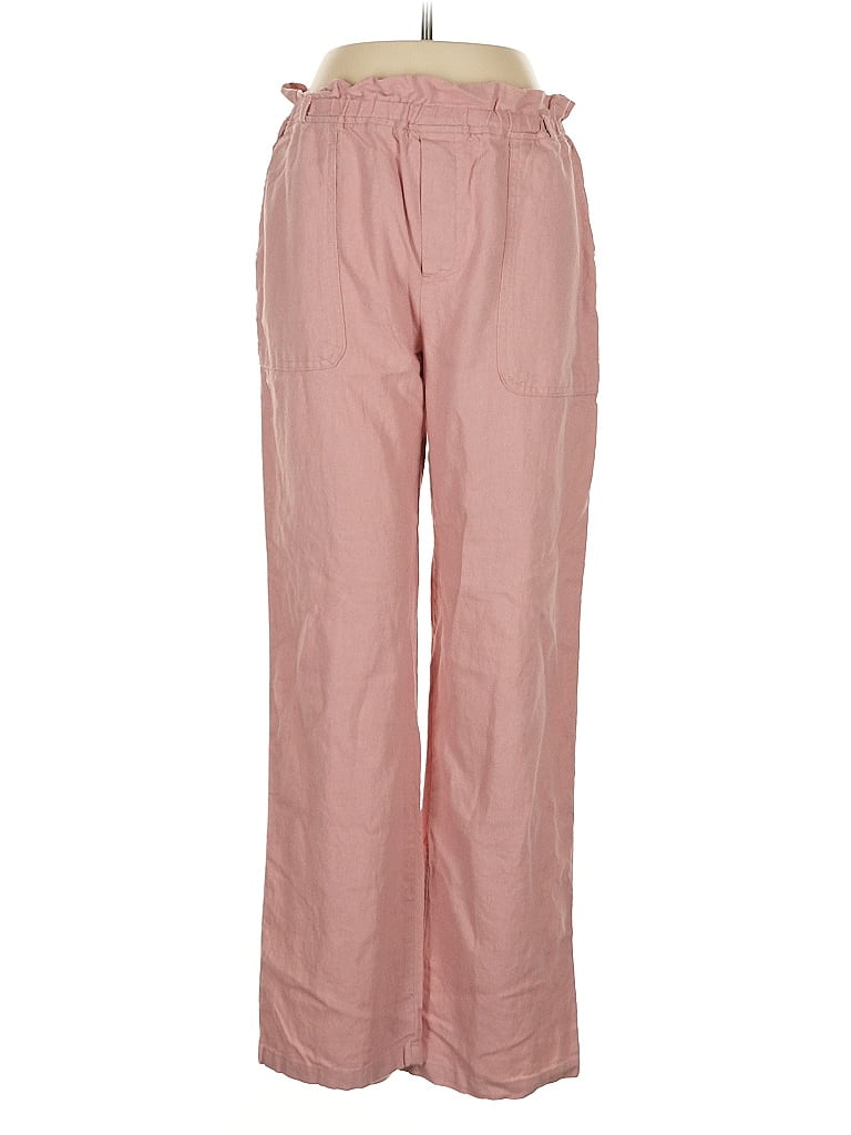 Love Tree Pink Linen Pants Size M - 54% off | ThredUp