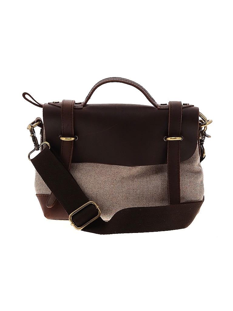 Jesslyn Blake Tweed Brown Satchel One size - 69% off | ThredUp