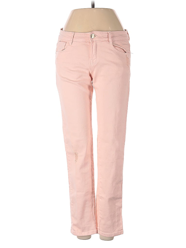 Zara Color Block Pink Jeans Size 2 - 50% off | ThredUp