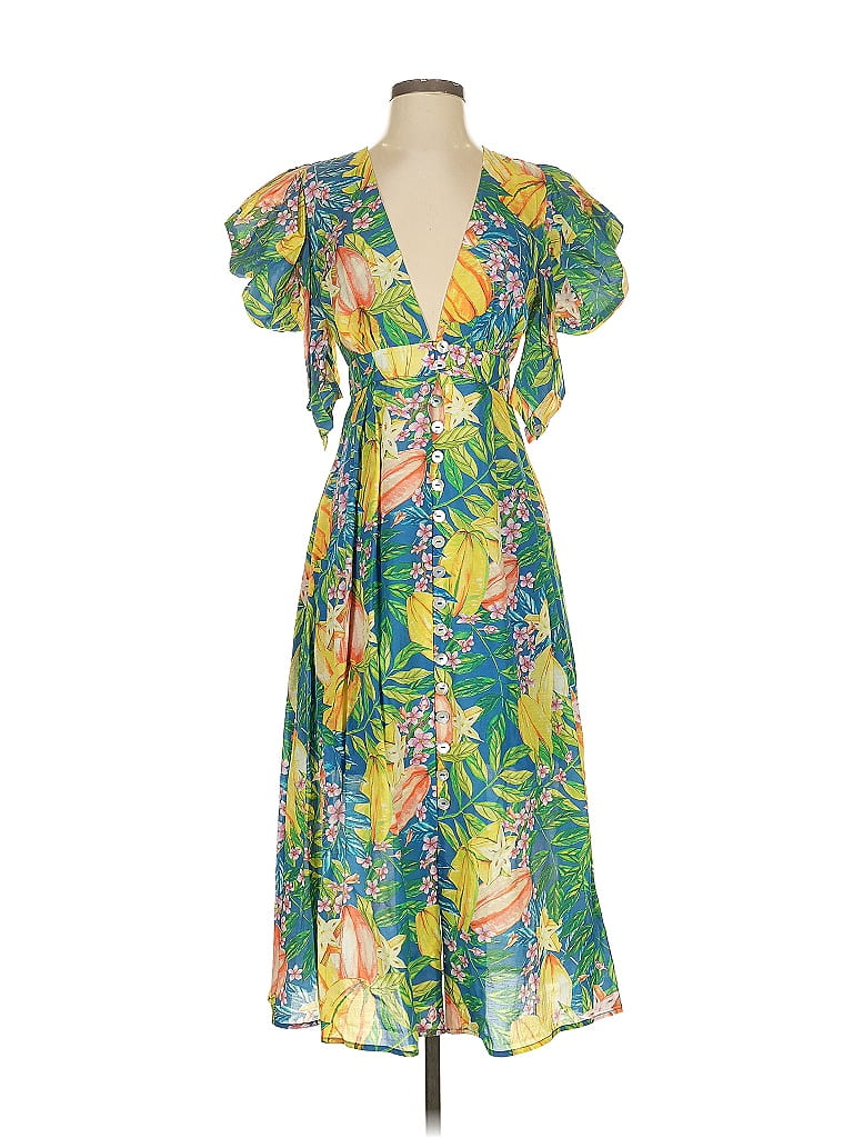 FARM Rio Tropical Green Cocktail Dress Size XS - 36% off | ThredUp