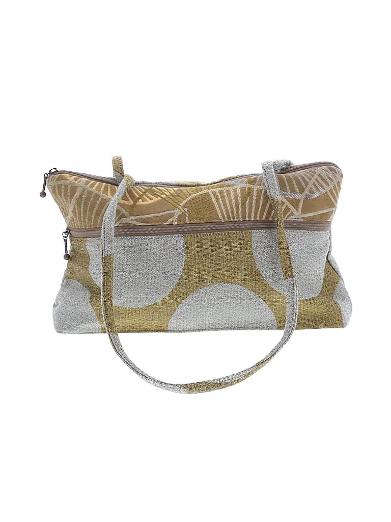 Maruca Graphic Polka Dots Color Block Gold Green Shoulder Bag One size ...