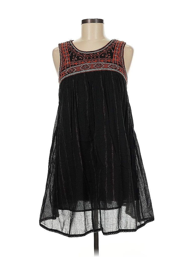 Free People 100% Cotton Black Casual Dress Size 6 - 47% off | ThredUp