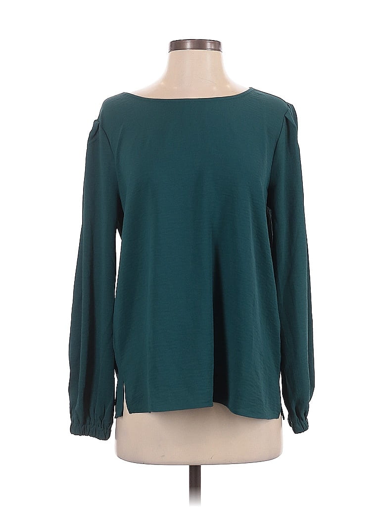 Nine Britton 100% Polyester Teal Long Sleeve Blouse Size S - 71% off ...