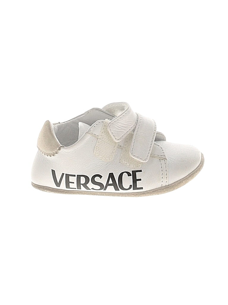 Versace 100% Leather Ivory White sLogo Baby neakers Size EU 18 - 83% ...