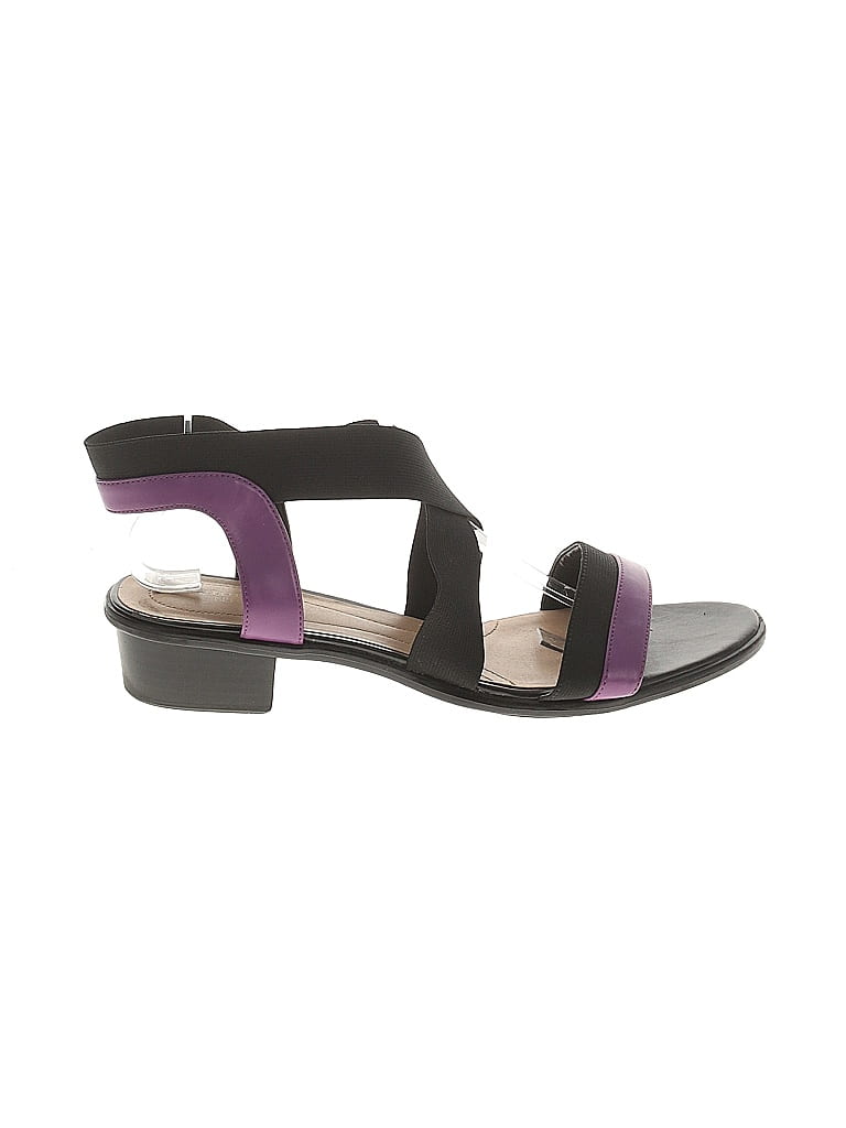 Naturalizer Color Block Purple Sandals Size 10 (wide) - 65% off | ThredUp