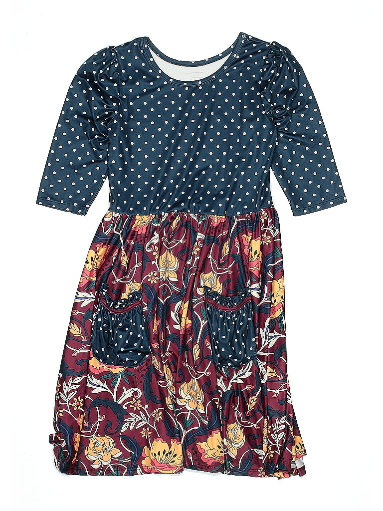 Charlie's Project Paisley Blue Dress Size 12 (big kids) - 54% off | ThredUp