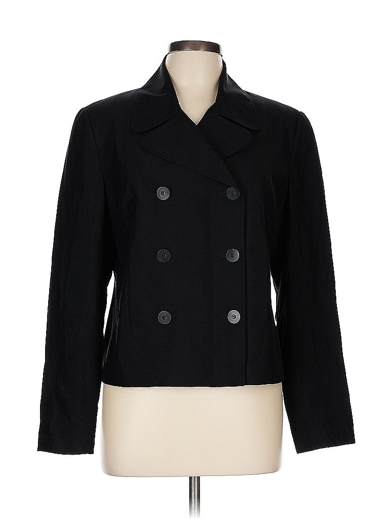 Henri Bendel 100% Silk Black Silk Blazer Size 10 - 74% off | ThredUp