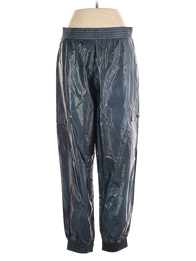 Victoria Sport 100% Polyamide Metallic Silver Track Pants Size L - 55% ...