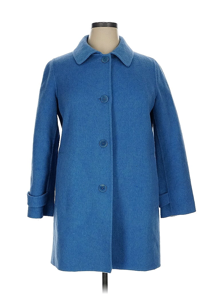 Talbots Blue Wool Coat Size 14 (petite) - 76% off | ThredUp