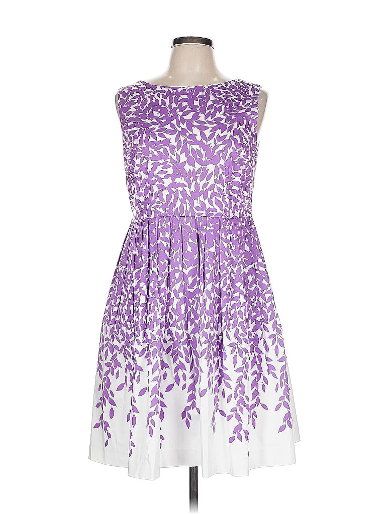 Talbots Print Purple Cocktail Dress Size 10 (petite) - 74% off | ThredUp