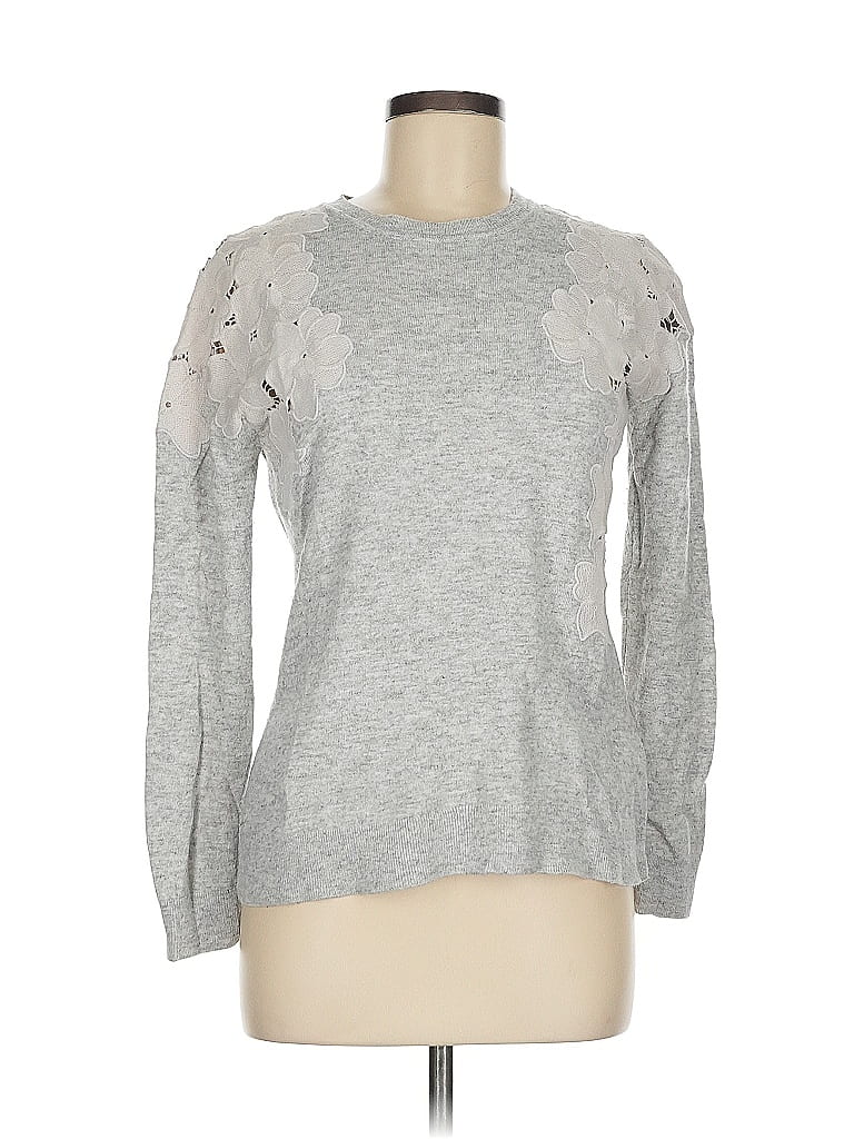 Ted Baker London Silver Pullover Sweater Size 6 - 70% off | ThredUp