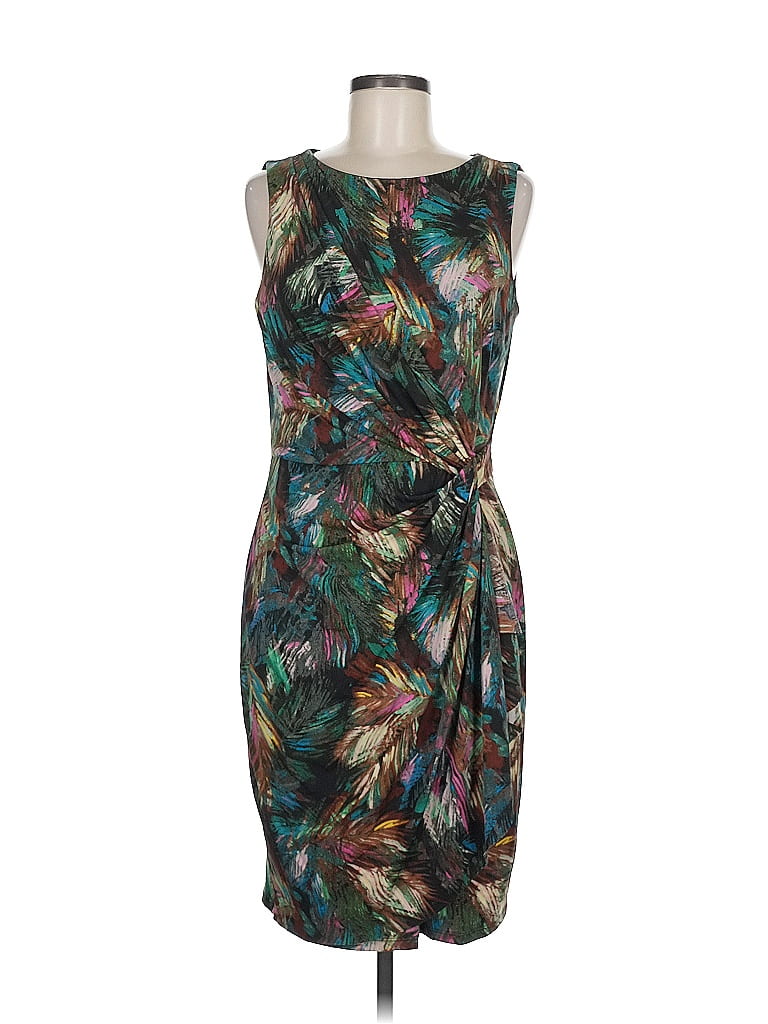 PREMISE Tropical Teal Black Cocktail Dress Size M - 59% off | ThredUp