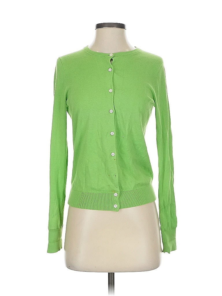 J.Crew Factory Store 100% Cotton Green Cardigan Size S - 62% off | ThredUp