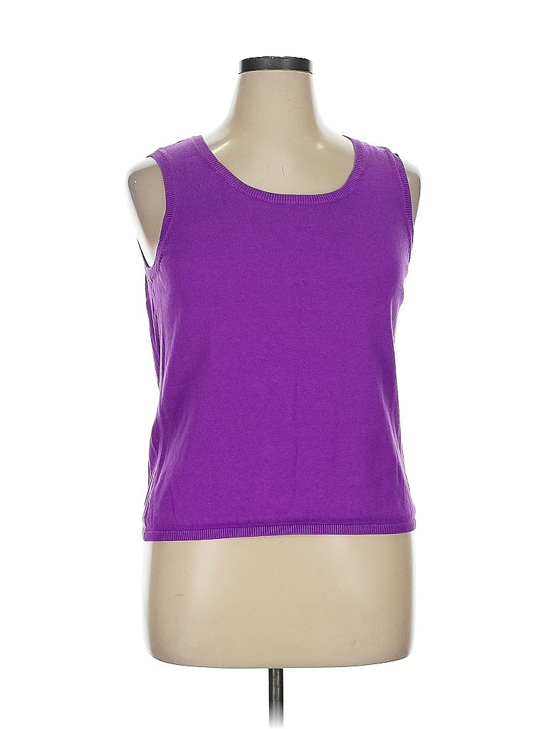 Draper's & Damon's Purple Sleeveless Top Size XL (petite) - 56% off ...