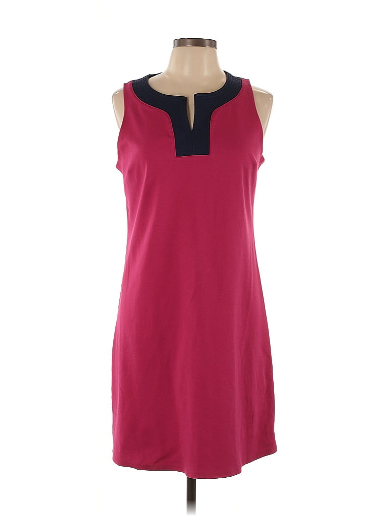 Basic Editions Color Block Burgundy Casual Dress Size L - 52% off | ThredUp