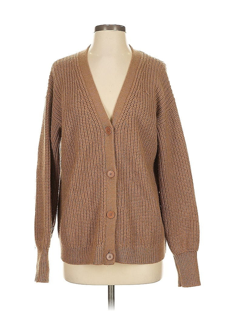 Wilfred 100% Merino Wool Brown Tan Wool Cardigan Size S - 73% off | ThredUp