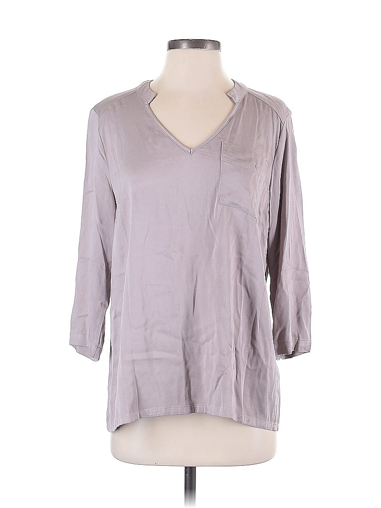 Lisa Rinna Gray 3/4 Sleeve Blouse Size S - 73% off | ThredUp