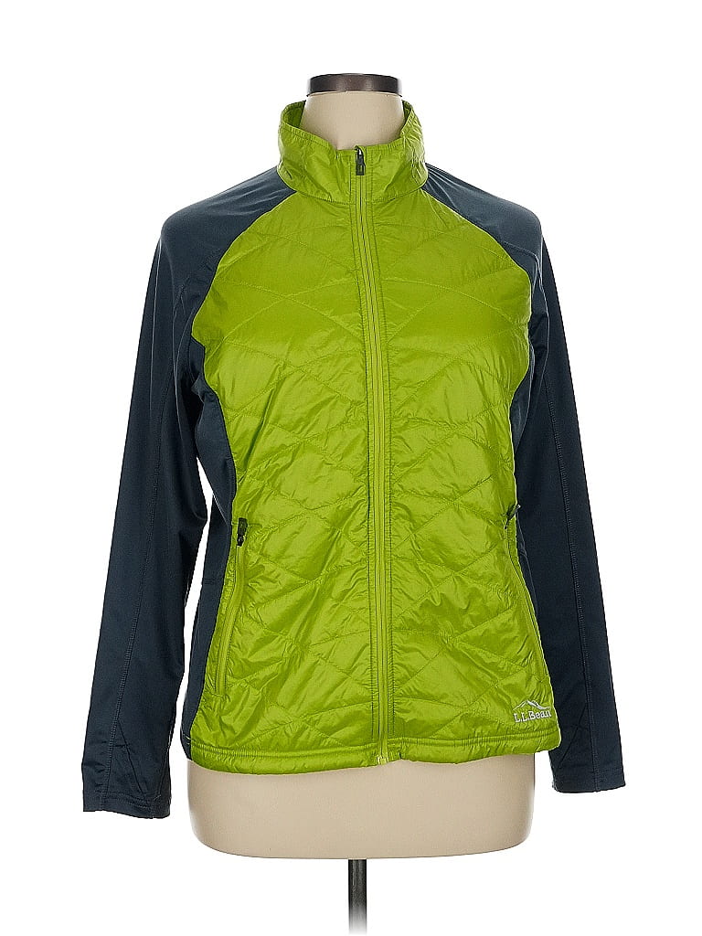 L.L.Bean 100% Nylon Color Block Green Track Jacket Size XL - 56% off | ThredUp