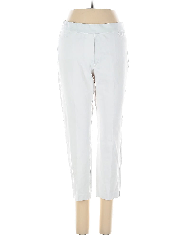 Susan Graver Solid White Casual Pants Size S (petite) - 68% off | ThredUp