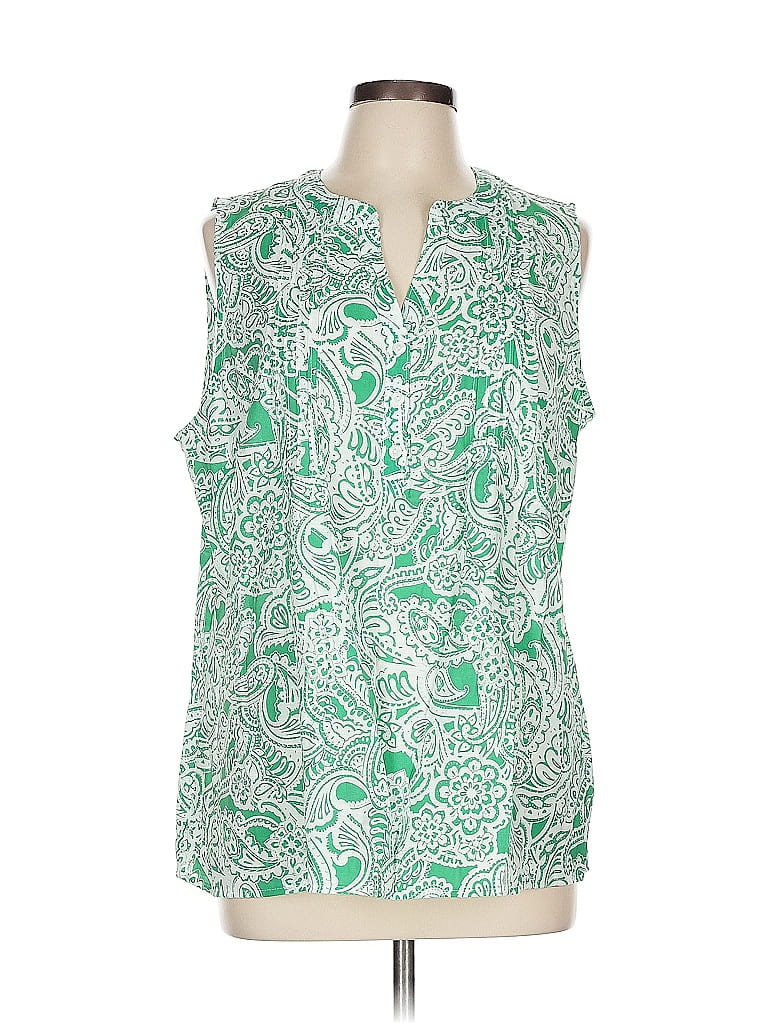 Notations Green Sleeveless T-Shirt Size L - 26% off | ThredUp