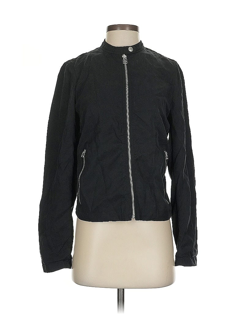 Gap 100% Tencel Solid Black Jacket Size S - 73% off | ThredUp