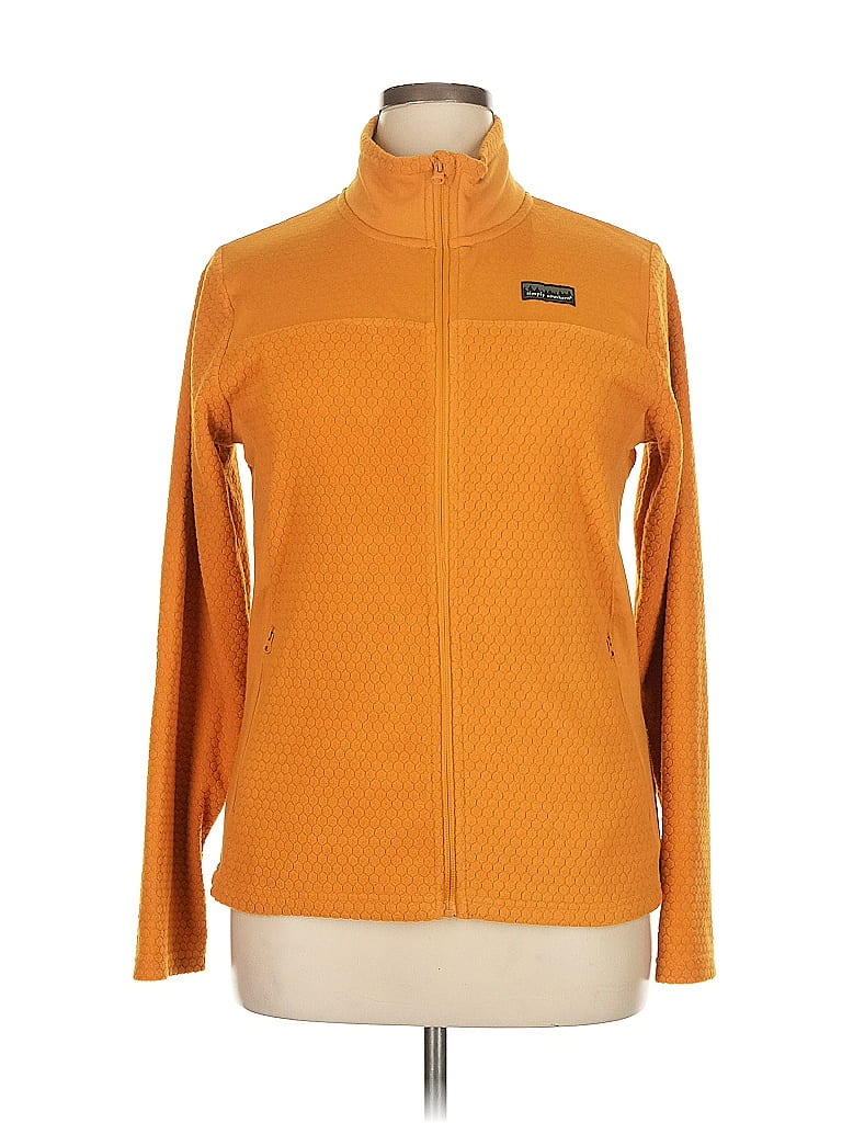 Simply Southern 100% Recycled Polyester Orange Track Jacket Size XL ...