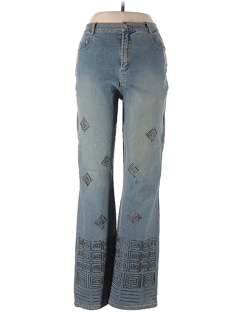 Jane Seymour Argyle Blue Jeans Size 10 - 57% off | ThredUp