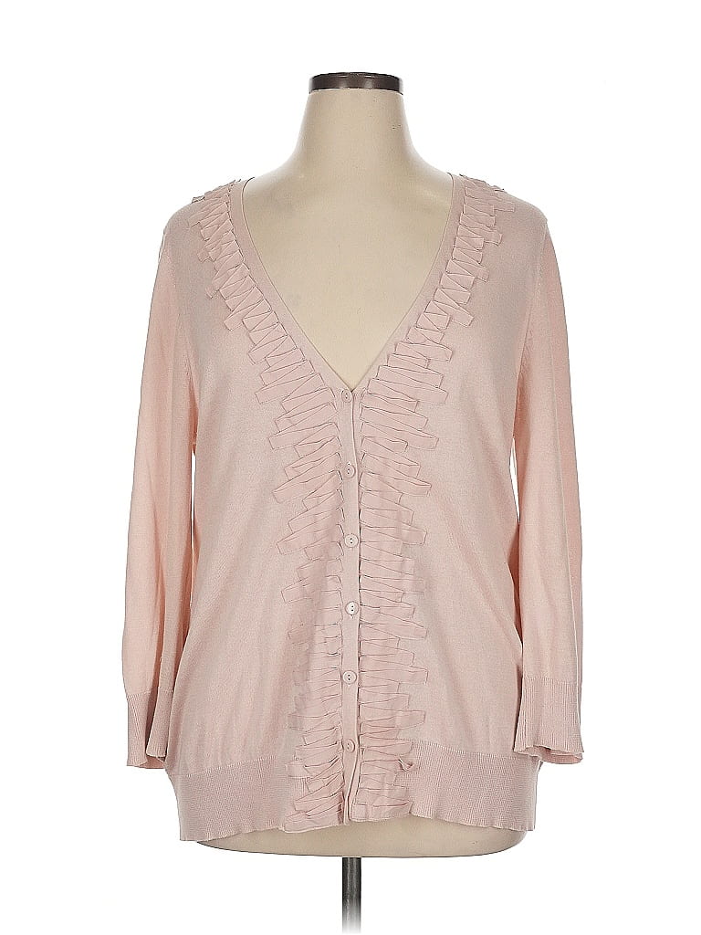 Cable & Gauge Pink Cardigan Size 1X - 47% off | ThredUp