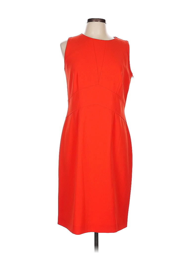 BOSS by HUGO BOSS Solid Orange Red Cocktail Dress Size 10 - 82% off ...