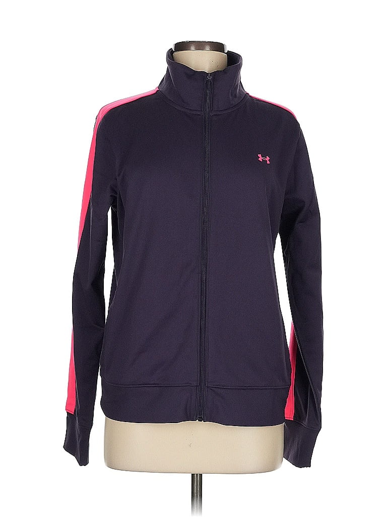 Under Armour 100% Polyester Purple Track Jacket Size M - 49% off | ThredUp