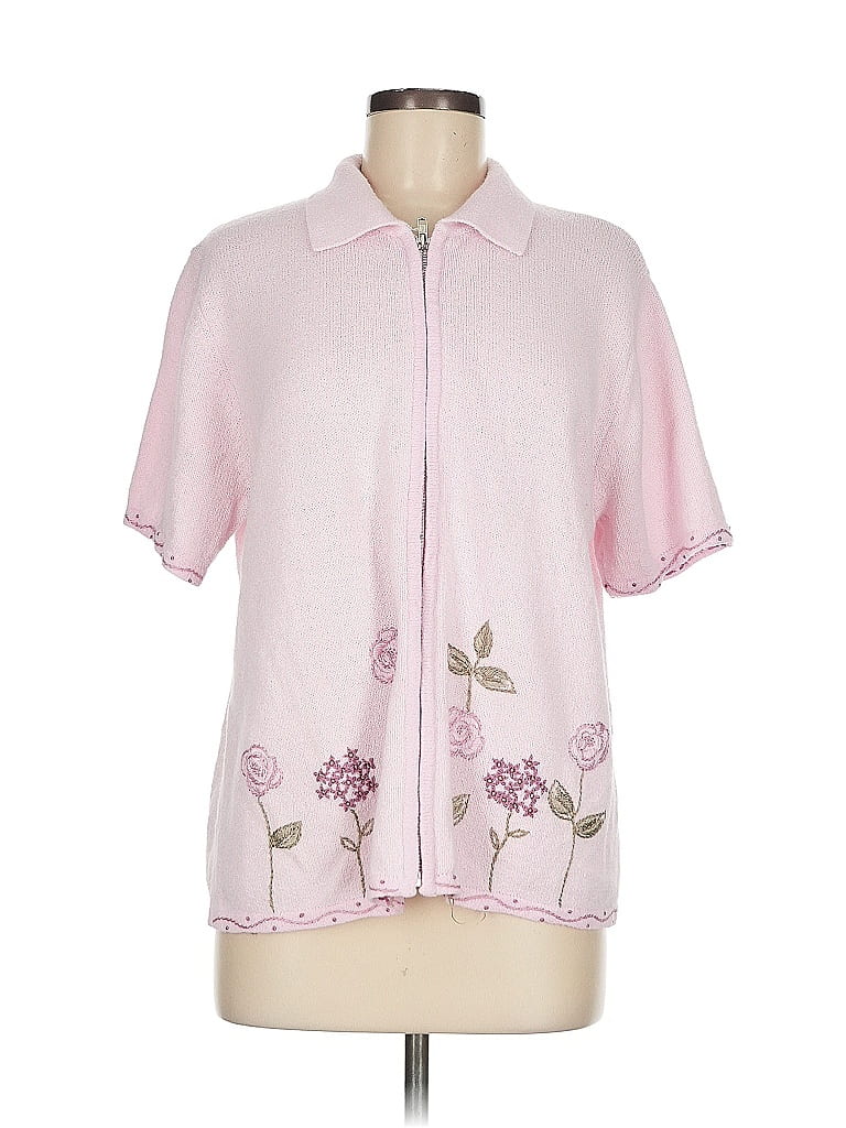 TanJay 100% Acrylic Pink Cardigan Size M - 62% off | ThredUp