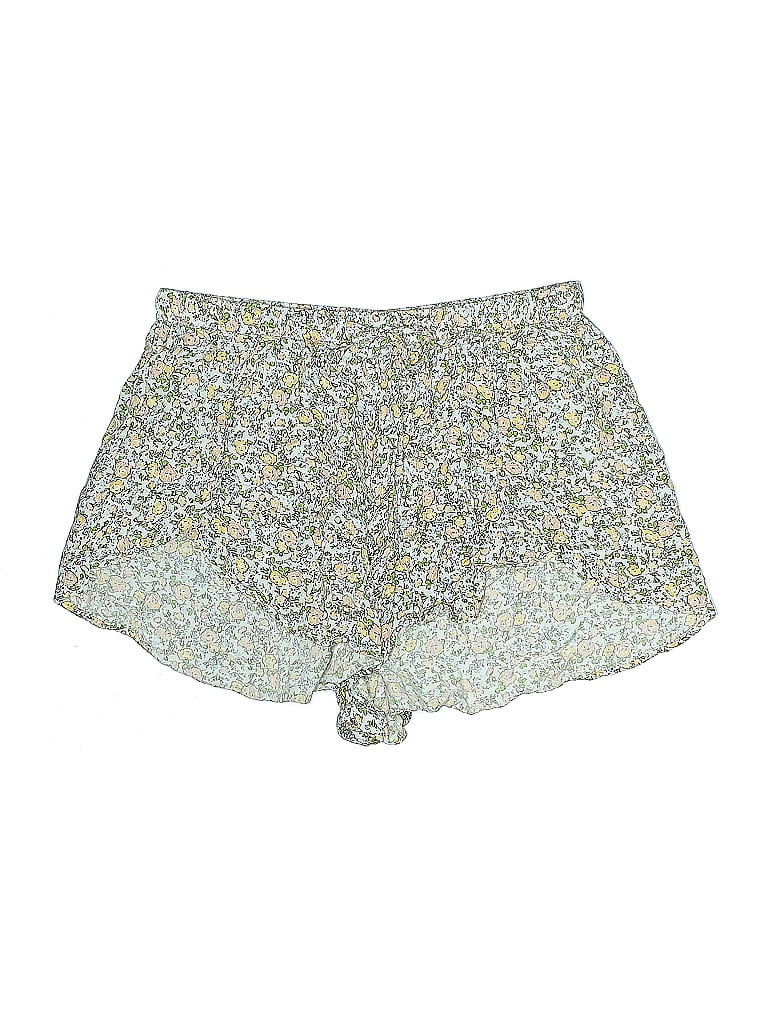 Garage 100% Rayon Floral Green Shorts Size M - 47% off | ThredUp