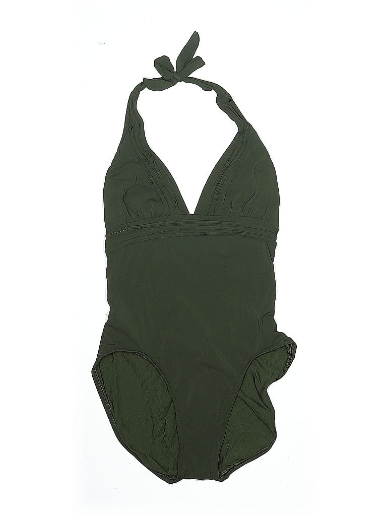 Robin Piccone Solid Green One Piece Swimsuit Size 6 - 66% off | ThredUp