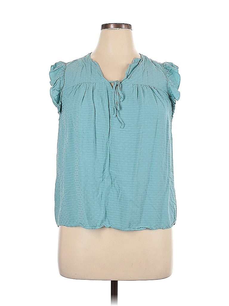 Lee Teal Sleeveless Blouse Size XL - 52% off | ThredUp